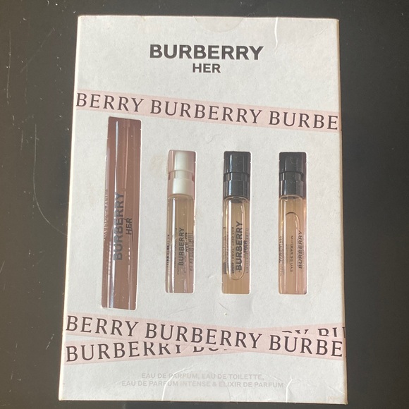 Burberry | Other | Burberry Mini Perfume Set Elegant Brown And Cream ...